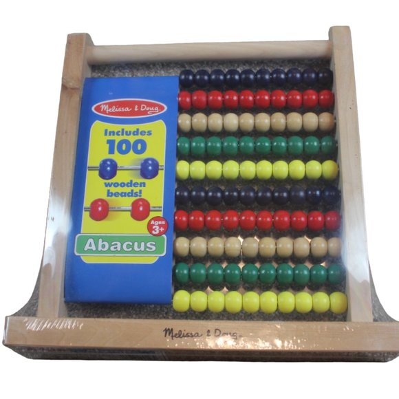 Melissa & Doug | Toys | Melissa Doug Wooden Beads Abacus Learning ...